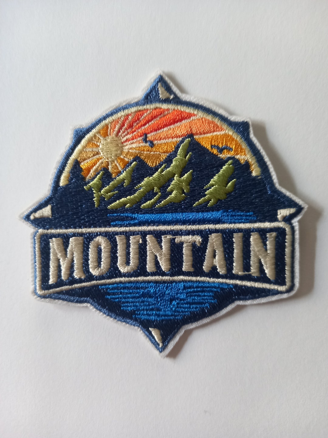 Mountain Patch Crest Iron-on Sewing Mountain Iron-on - Etsy