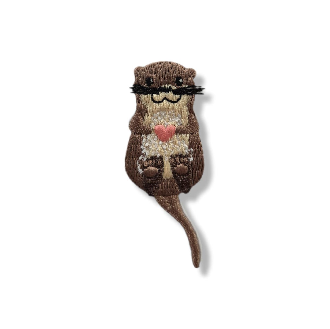 Otter, Otter Patch, Iron-on Patch, Emblem, Embroidered, Patch, Iron-on ...