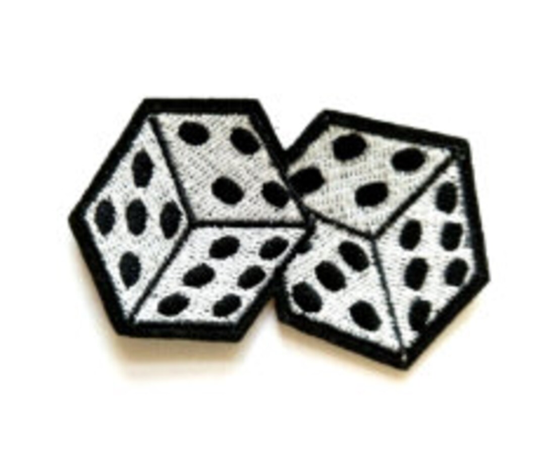 Dice Patch Crest Iron-on Sewing Iron-on Patch - Etsy