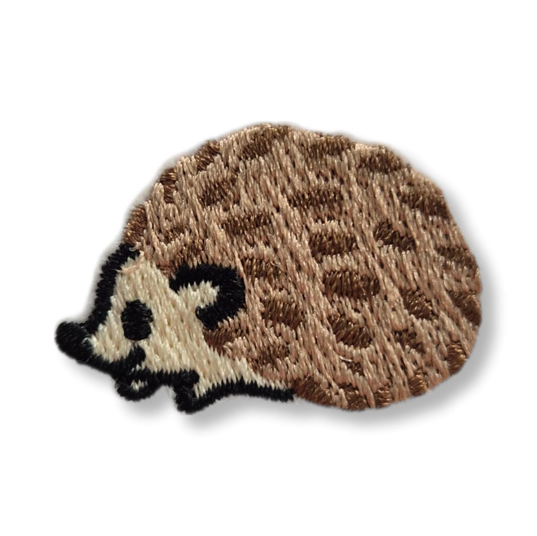Hedgehog, Hedgehog Patch, Hedgehog Badge, Iron-on, Embroidered - Etsy