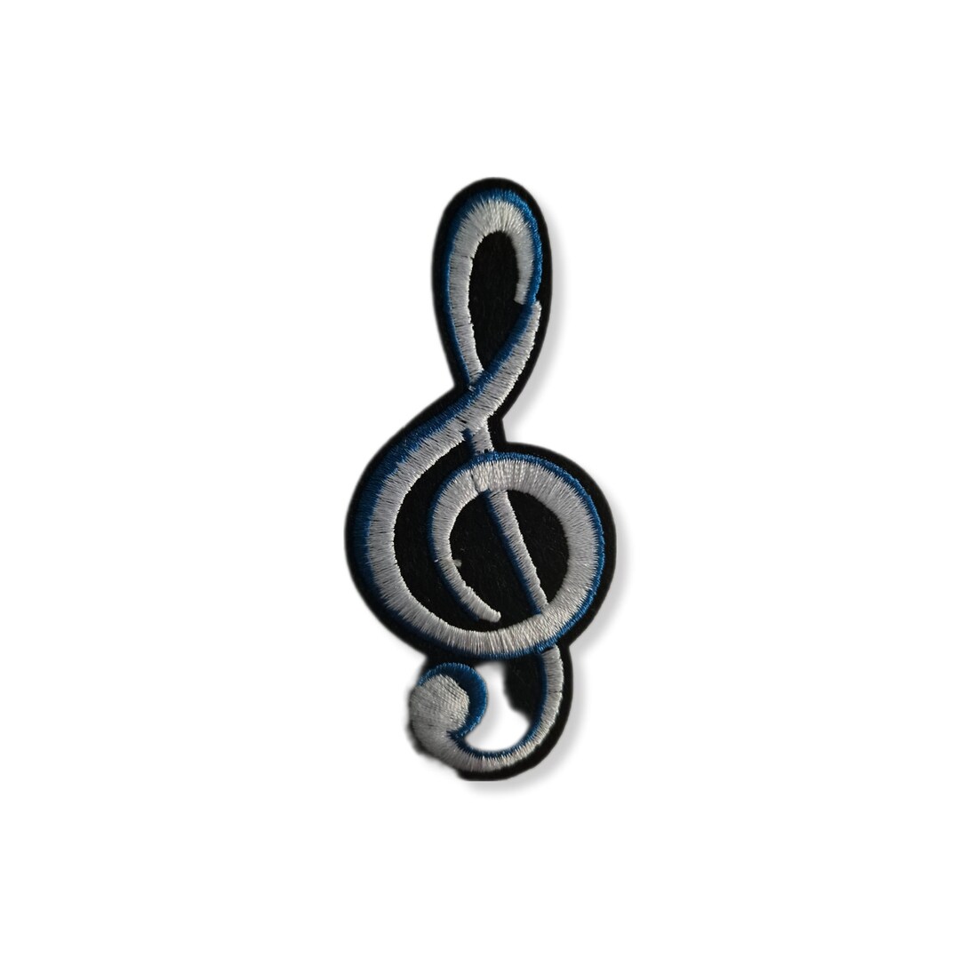 Musical Note, Patch, Crest, Iron-on, Sewing, Musical Note Iron-on Patch ...