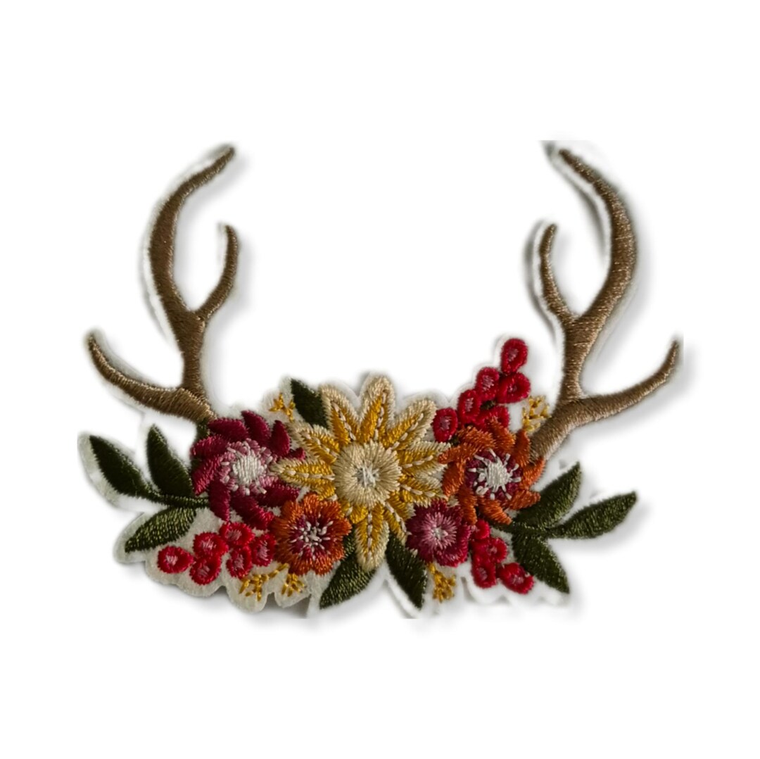 Deer, Patch, Badge, Iron-on, Embroidered, Deer Iron-on Patch - Etsy