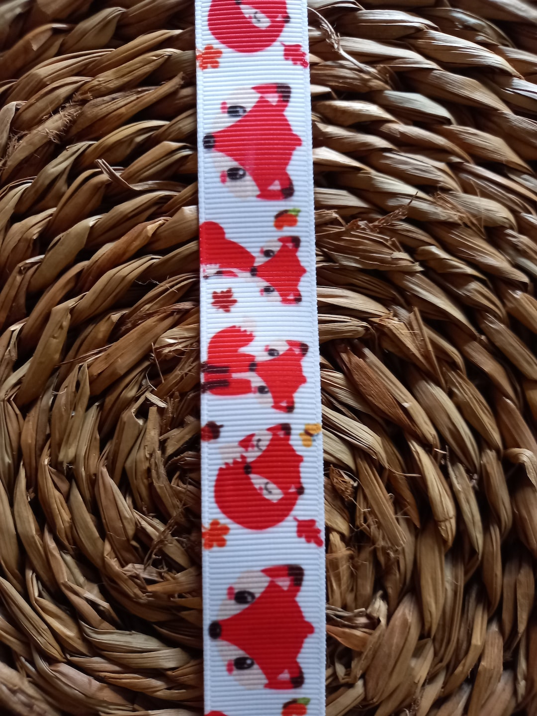 Fox, Ribbon, Sold by the Meter, Grosgrain, Printed, Sewing - Etsy
