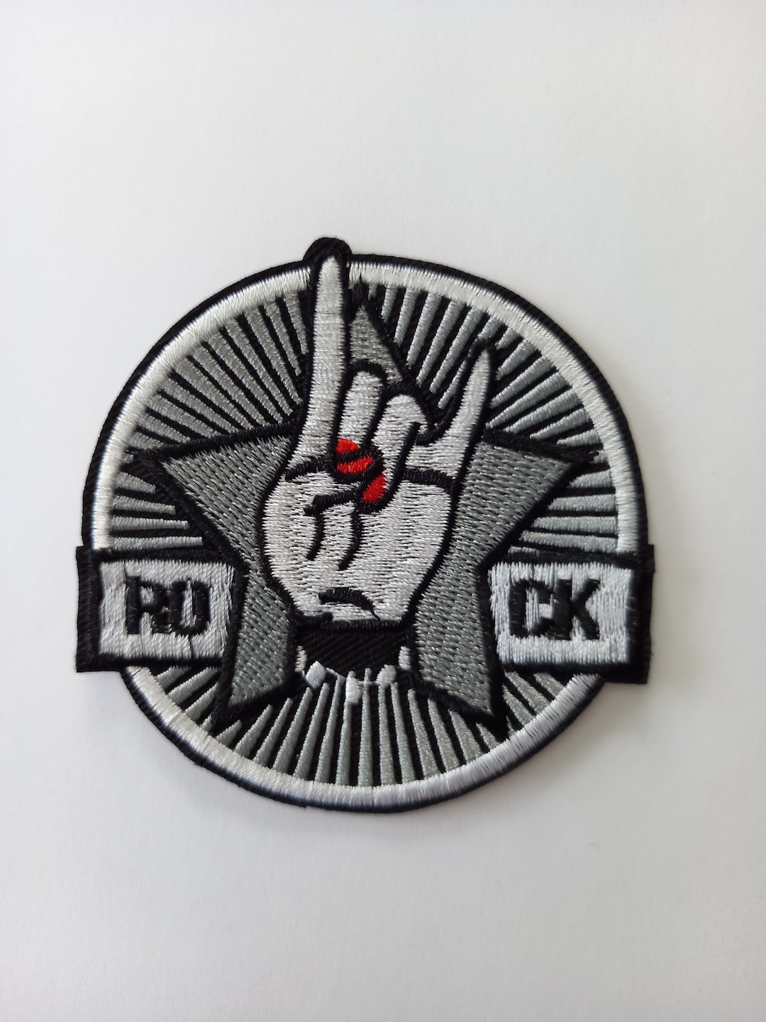 Rock Patch Crest Iron-on Sewing Rock Iron-on Patch - Etsy