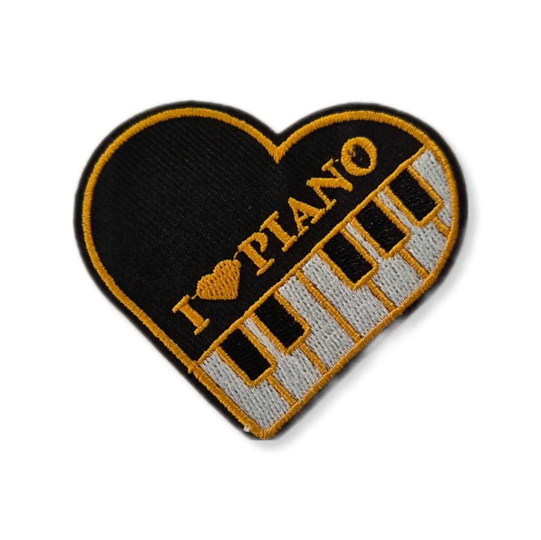 Piano, Patch, Badge, Iron-on, Embroidered, Piano Iron-on Patch - Etsy