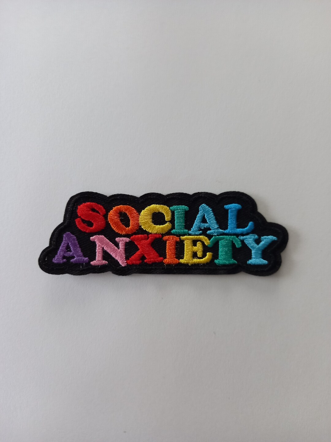 Social anxiety patch écusson thermocollant couture patch - Etsy France