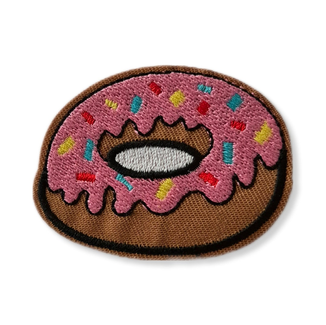 Donut, Patch, Crest, Iron-on, Sewing, Donut Iron-on Patch - Etsy