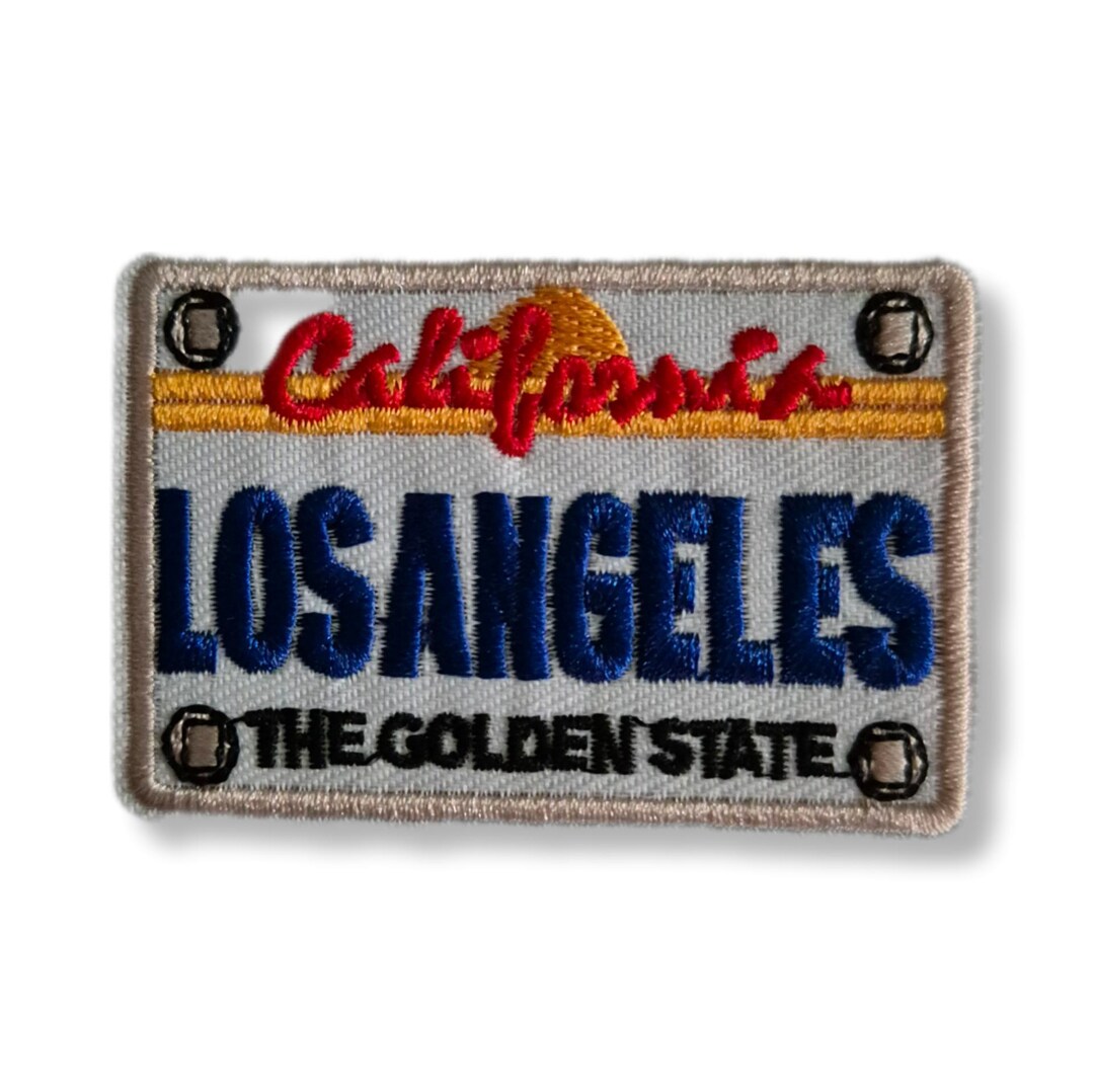 Los Angeles, Patch, Badge, Iron-on, Embroidered, Los Angeles Patch ...