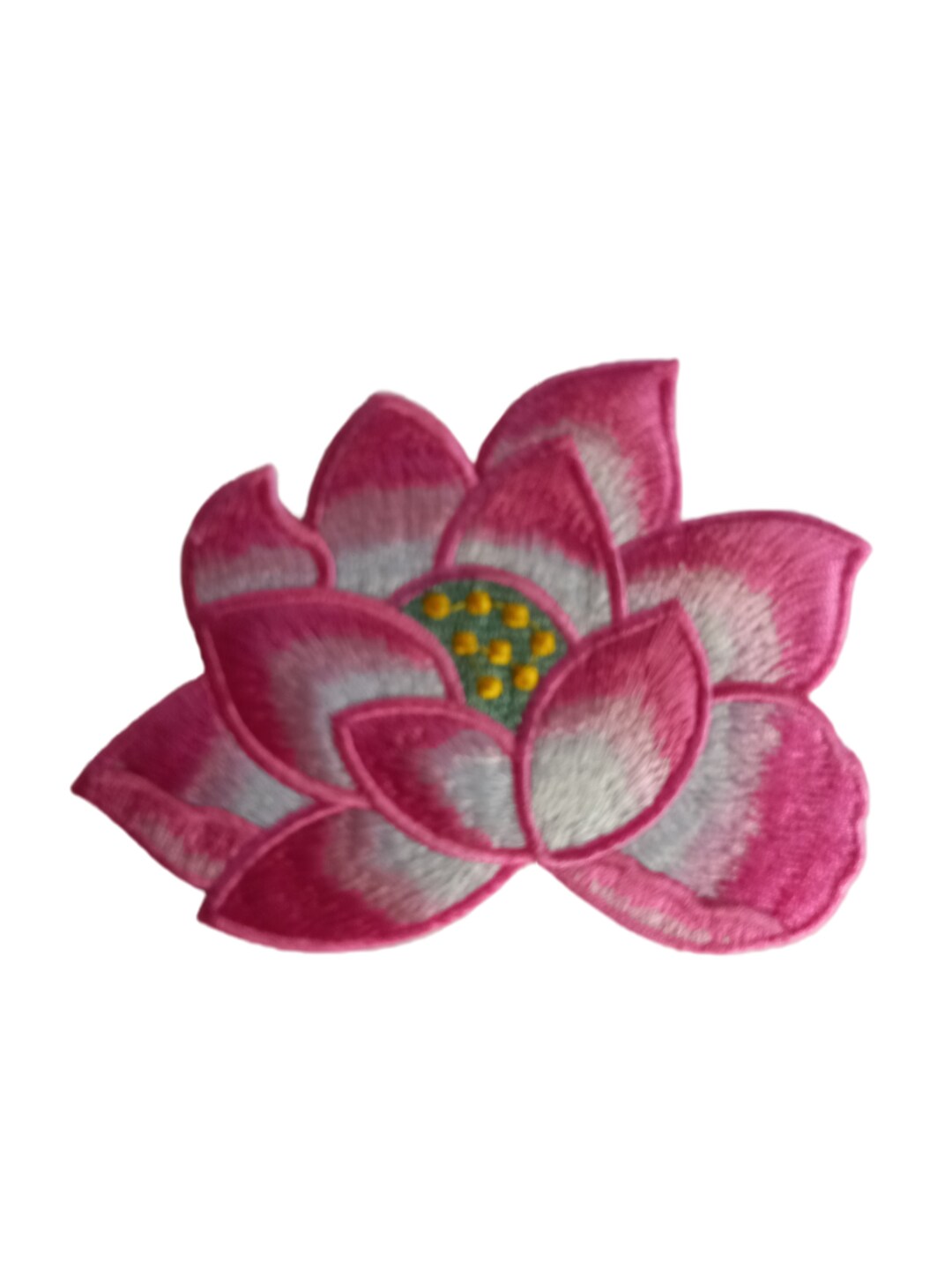 Lotus Flower, Flower, Patch, Badge, Iron-on, Embroidery, Lotus Flower ...