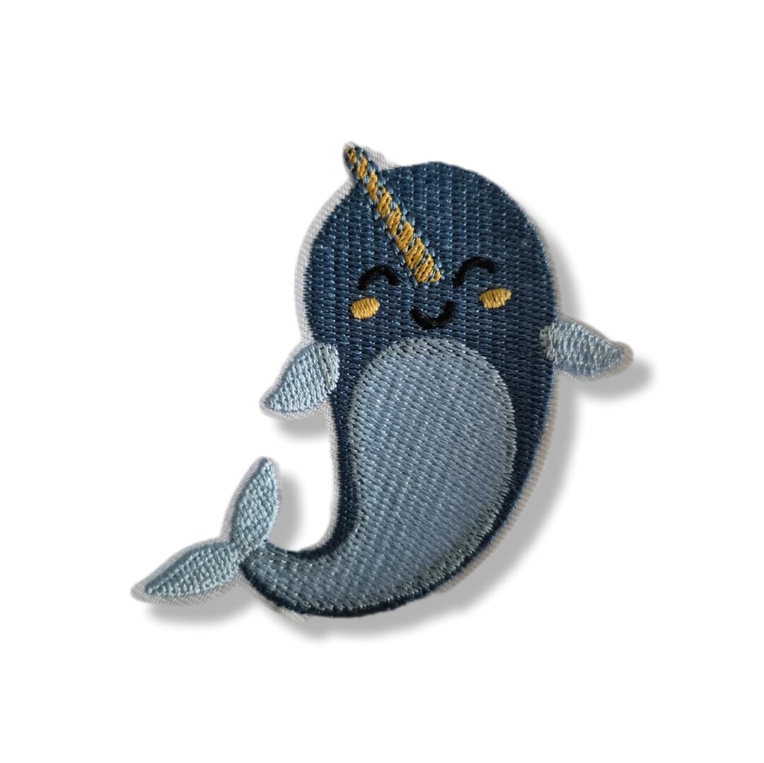 Whale, Whale Patch, Iron-on Patch, Emblem, Embroidered, Patch, Iron-on ...