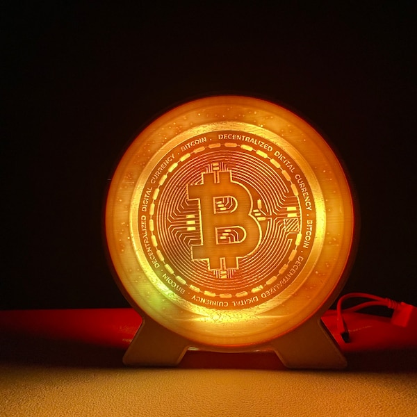 Bitcoin Lamp - Etsy