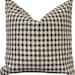 Everett Check Pillow Cover, Sand and Ivory Small Check Pattern ...