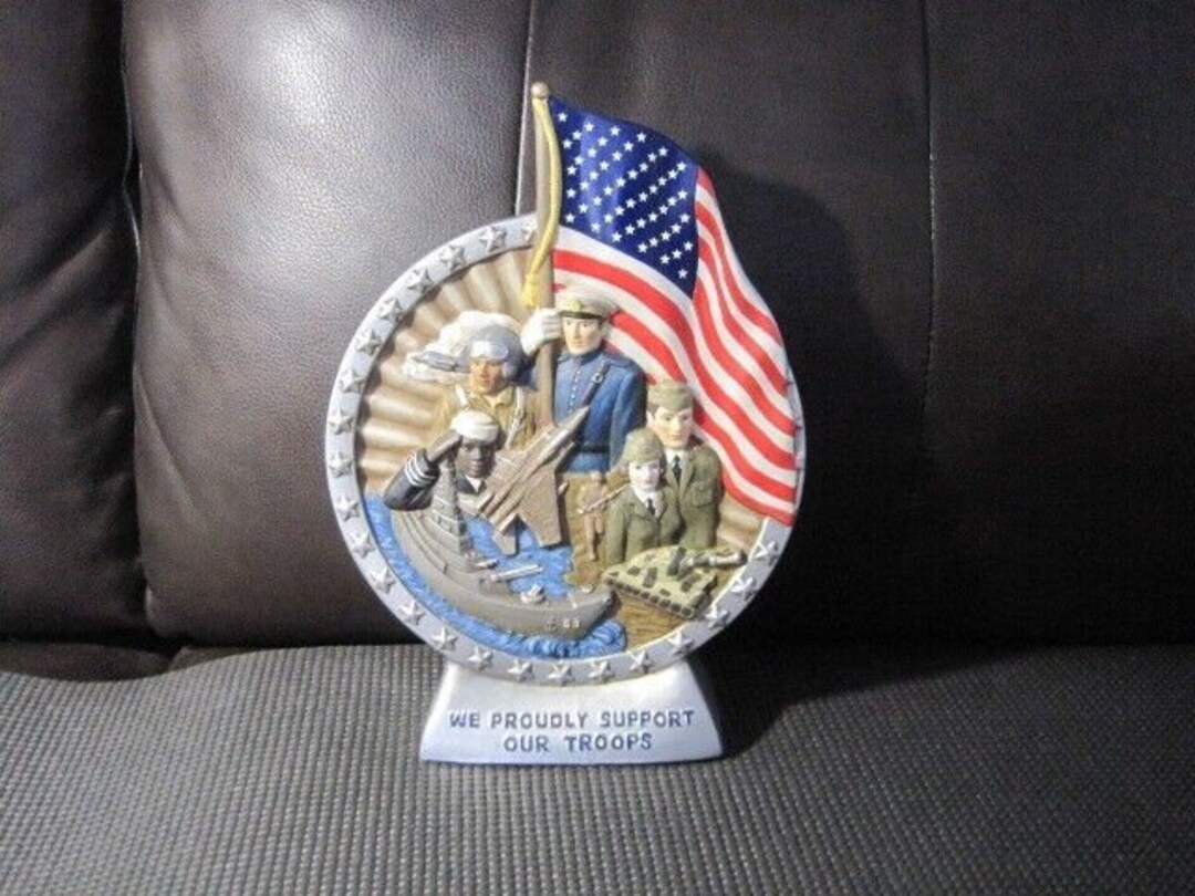 Jim Beam Decanter We Proudly Support Our Troops - Etsy