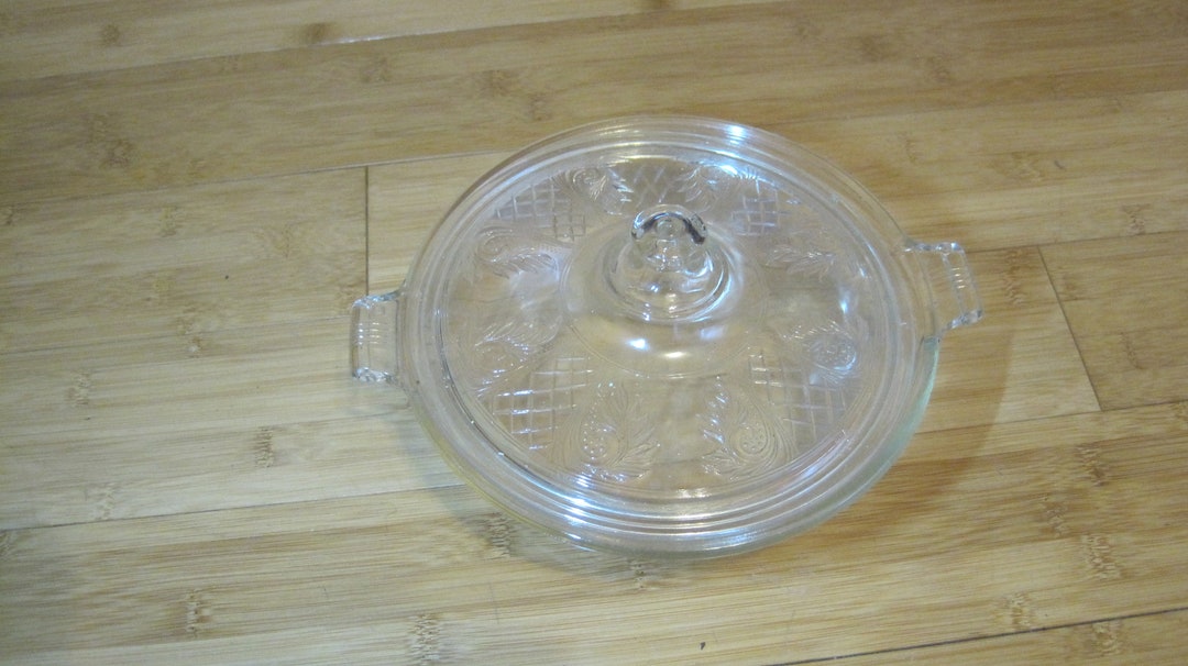 Rare Vintage Pyrex Bowl 1 1/2 Qt. With Raised Pattern and Lid #096-69-B ...