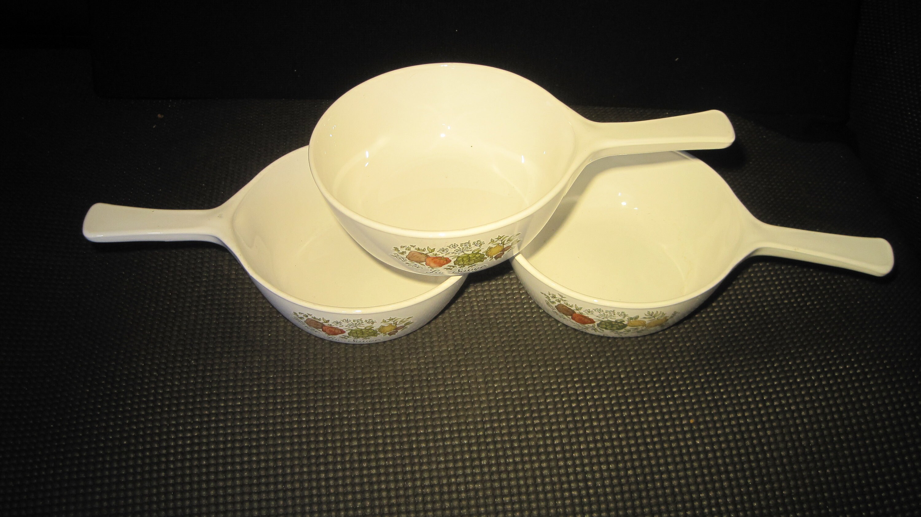 3 Corning Ware Spice of Life P-83-B Pans 6 1/2" With Handles W/ 1 Lid ...