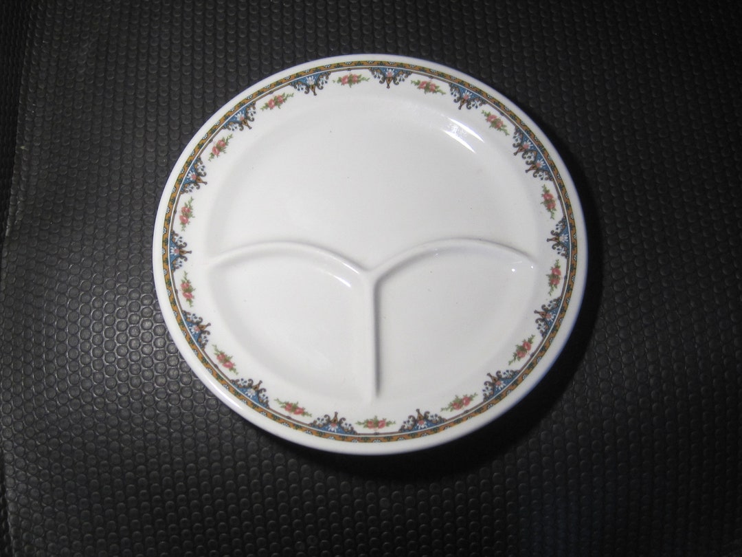 Divided Dinner Grill Plate Mayer China Restaurant Ware Duval Pattern 9 ...