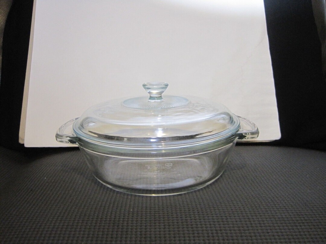 Lid (only) 8 1/4" Fits Anchor Hocking Fire King 1.5 Qt Casserole Dish ...