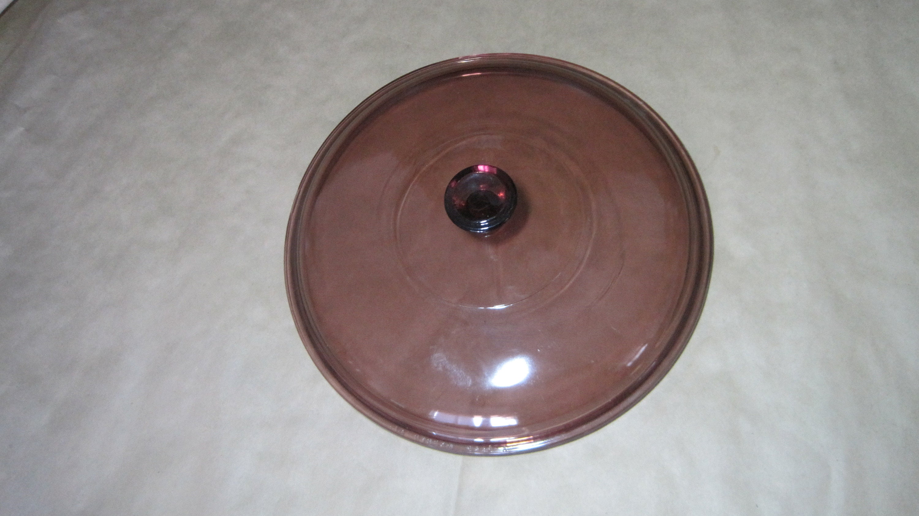 Pyrex 624C-A Cranberry Glass LID Fits 2 Quart Round 8 3/4 Casserole. - Etsy