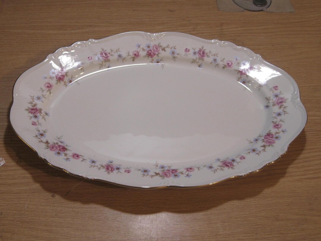 Platter Edelstein Maria-theresia - Roses - Bavaria Germany 15" - Etsy