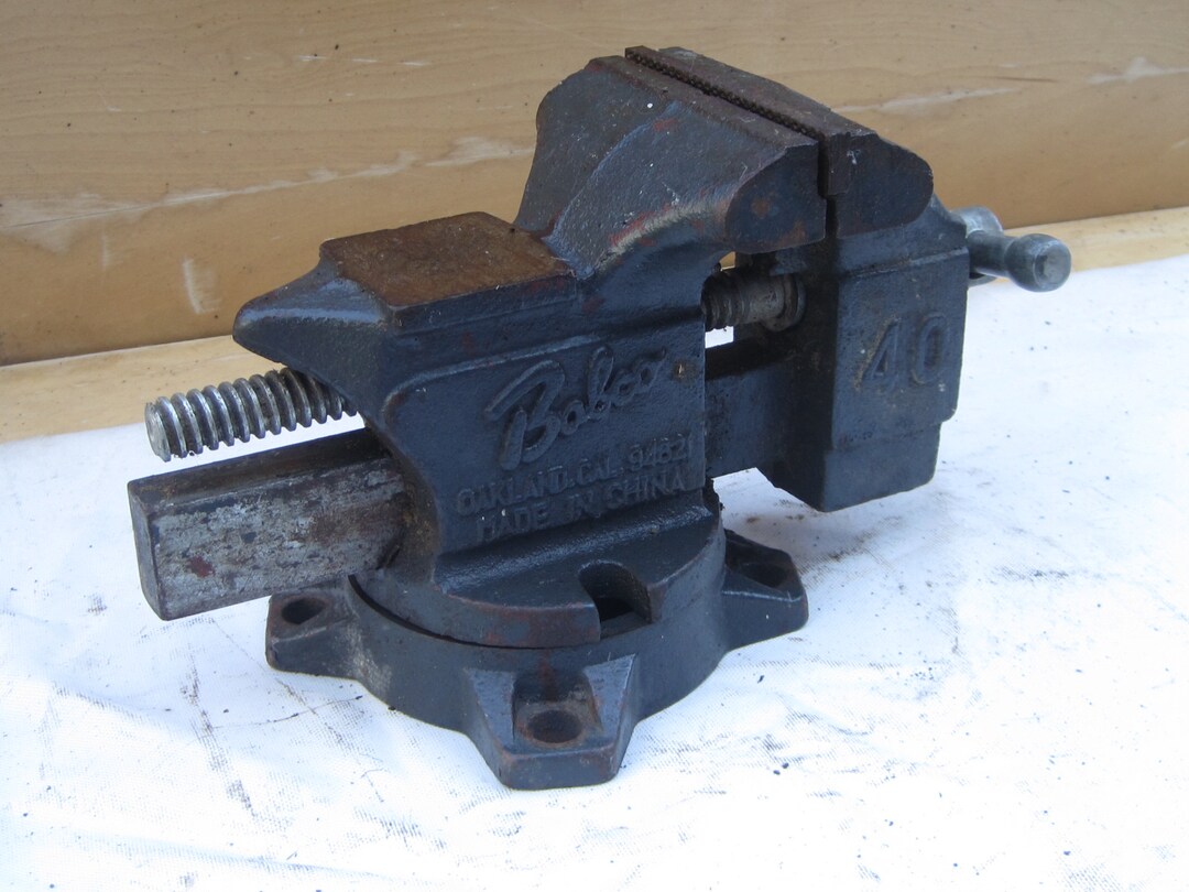 Vintage BOBCO Swivel Anvil Bench Vise 4" Jaws 2 1/2" Fully Opened - Etsy