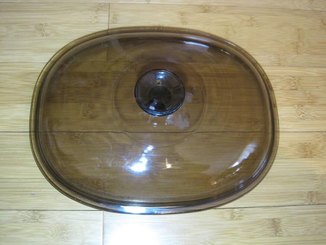 Vintage Pyrex F-14-C for Visions Large 4 Quart Roaster Roasting Pan ...