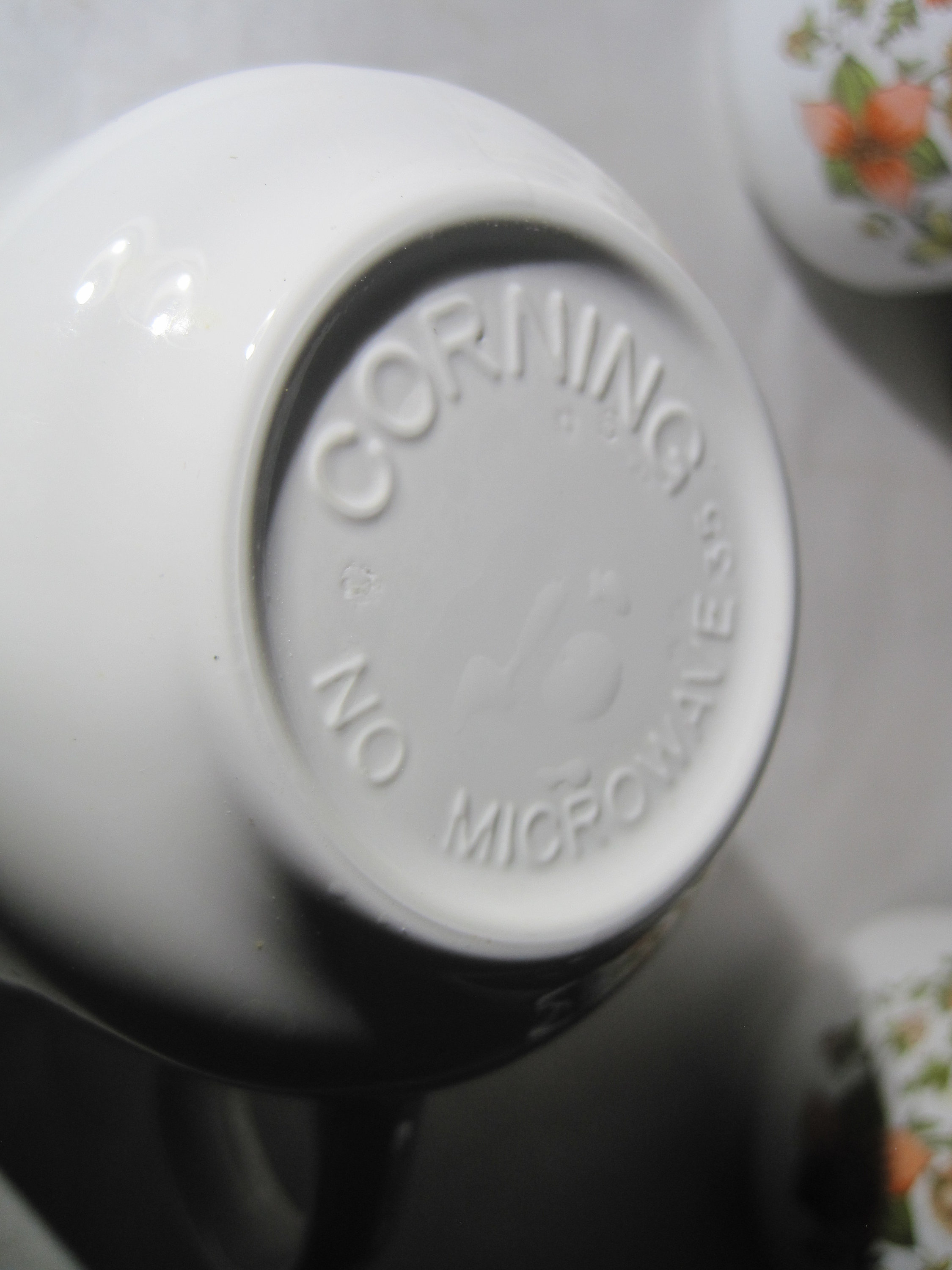 8 Corning Ware Cups "wildflower Pattern" Microwavable Use Made in USA ...