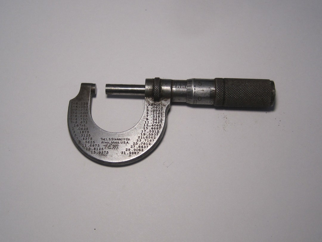L.S. Starrett Digital Outside Micrometer 261 F 0 to 1 Inch Vintage USA ...