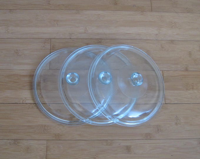 3 Lids (only) 8 3/4" Fits CORNING WARE Buffet Server Skillet 8 1/2", 1 ...