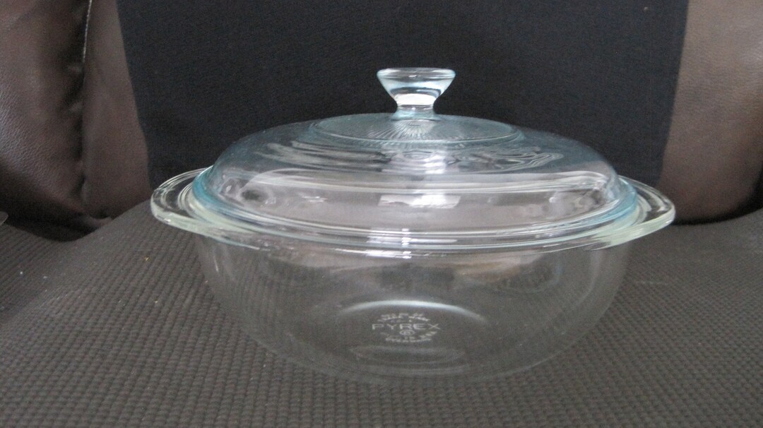 Lid (only) 7 3/4" 023C Pyrex Fits 1.5 Quart Glass Covered Casserole ...