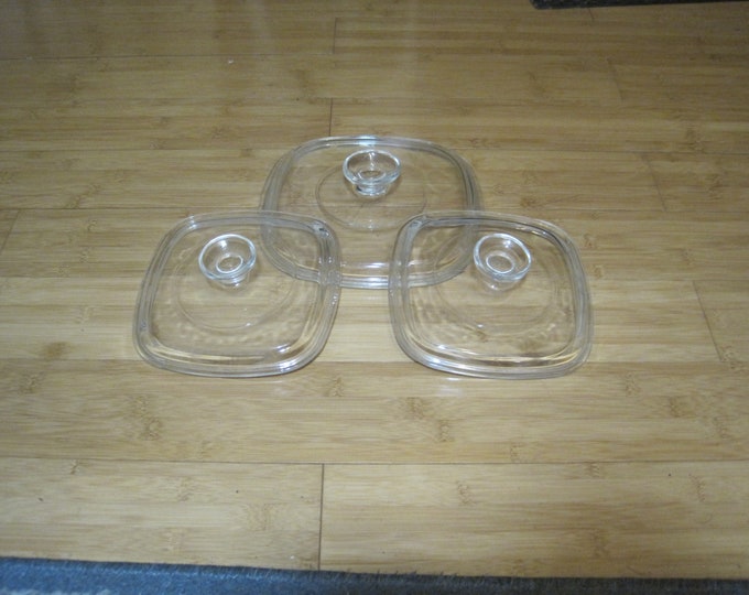 1 (only) Pyrex Glass LIDS A-7-C Lid for Corning Ware 7" Square ...