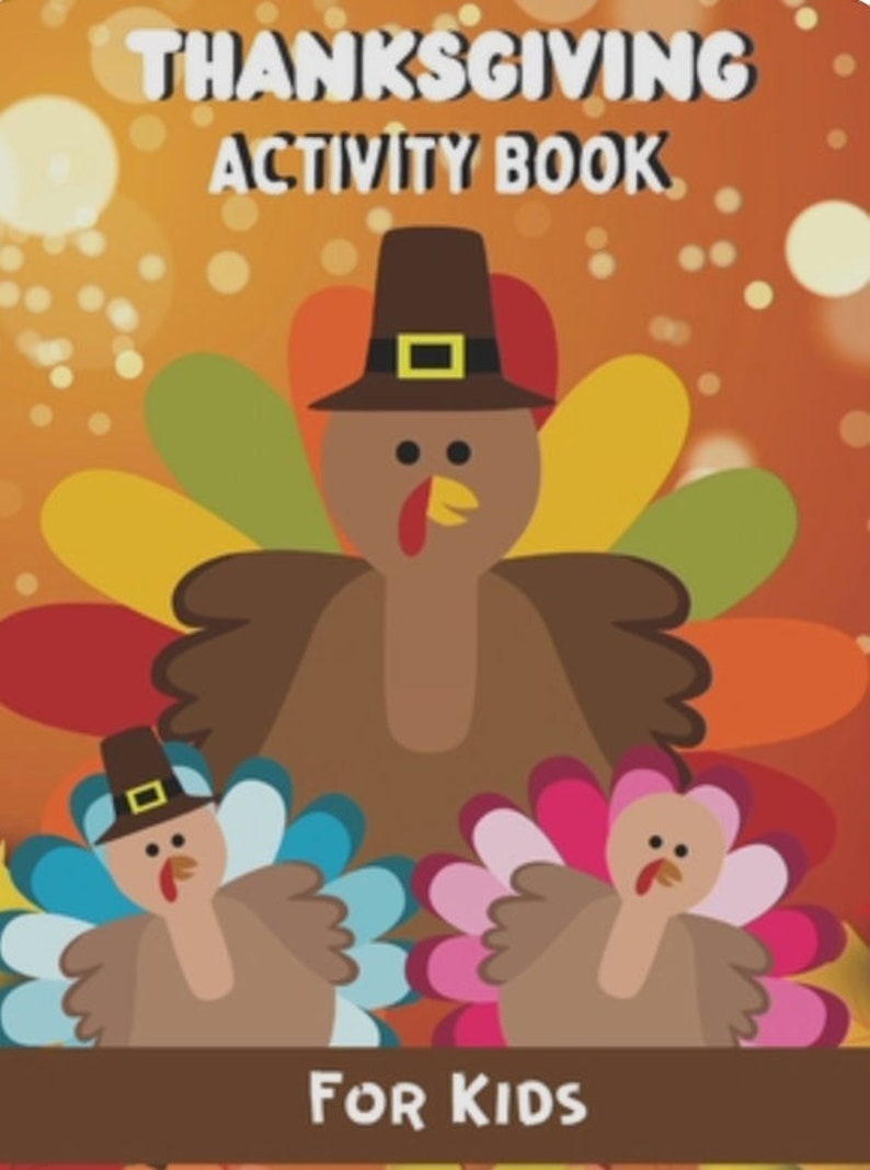 Thanksgiving Activity Book - Etsy
