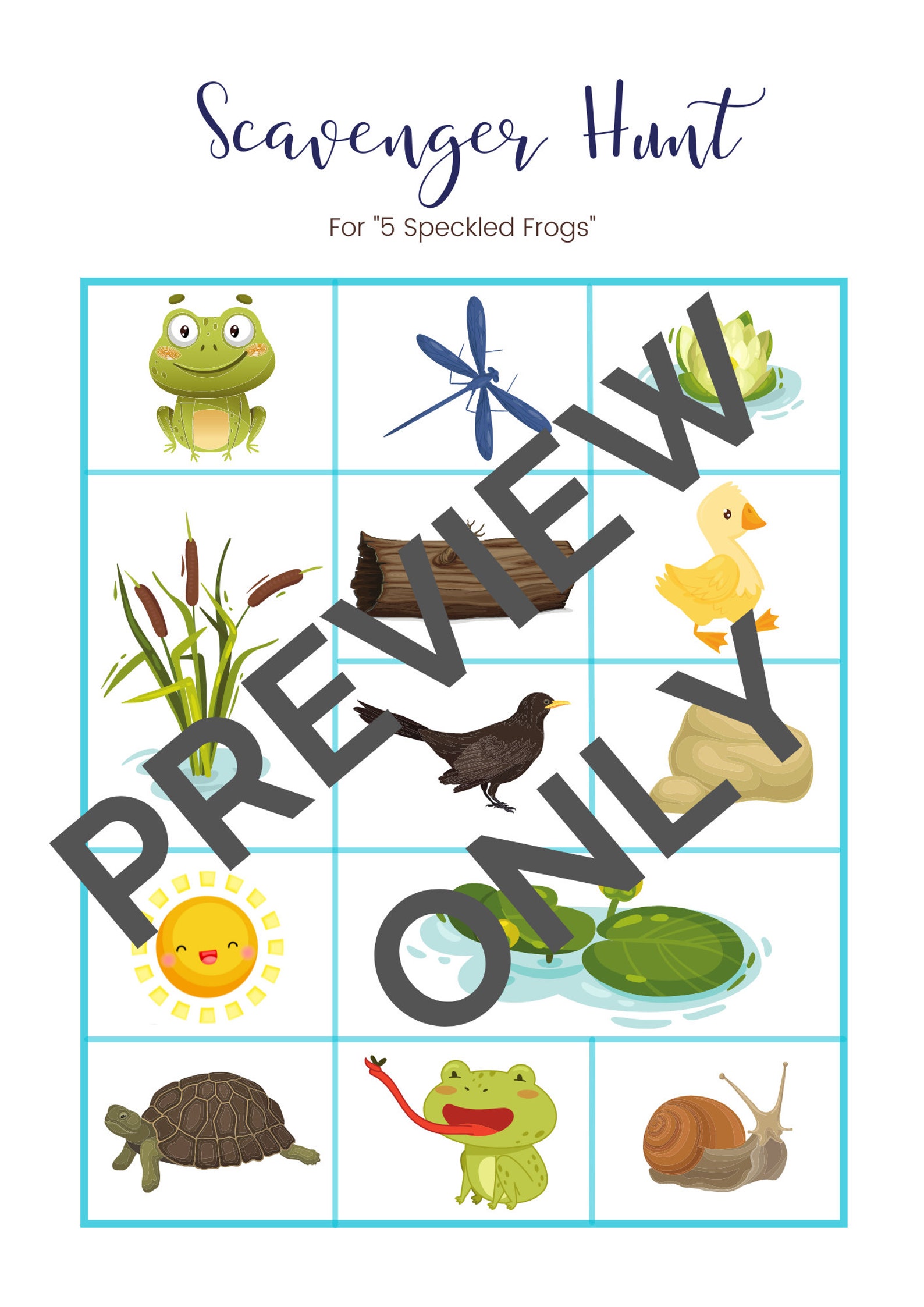Printable Scavenger Hunt, Musical Scavenger Hunts, Spring-themed ...