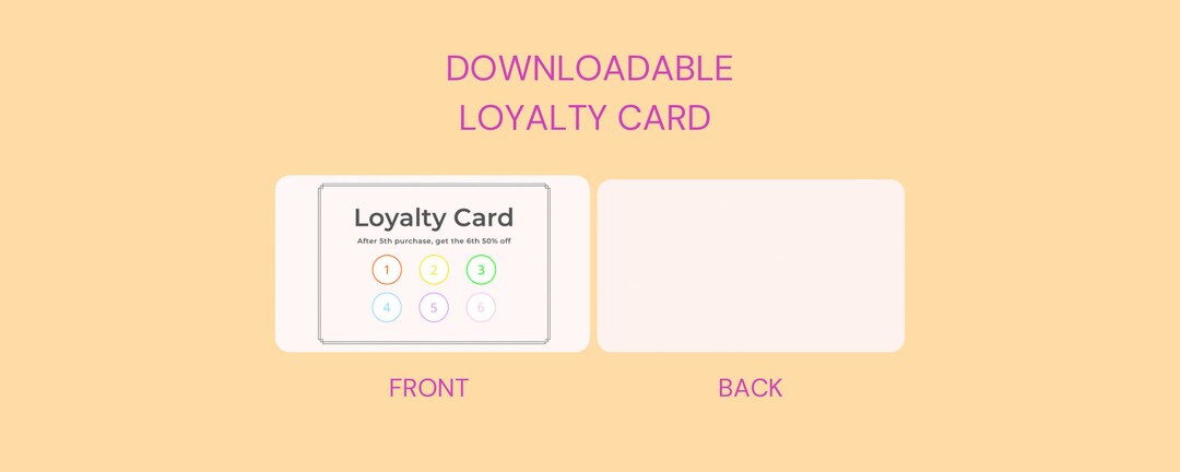 Simple Colorful Loyalty Card | Loyalty Cards | Rainbow | Business Cards ...