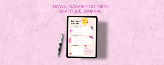 Gratitude Journal Printable Mindfulness Log Gratitude - Etsy