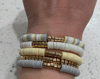 Neutral Block Bracelets Neutral Bracelets Everyday - Etsy
