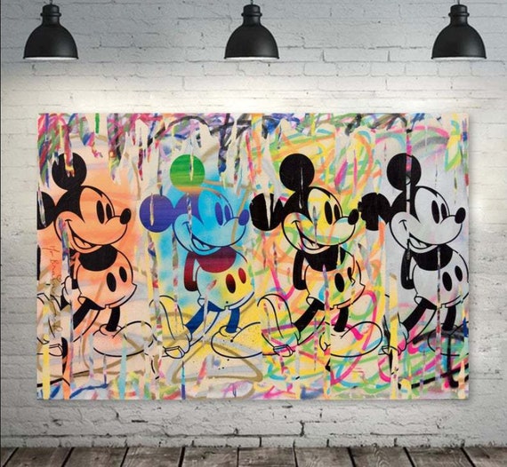 Mickey Mouse Poster Mickey Mouse Print Disney Poster Mickey - Etsy