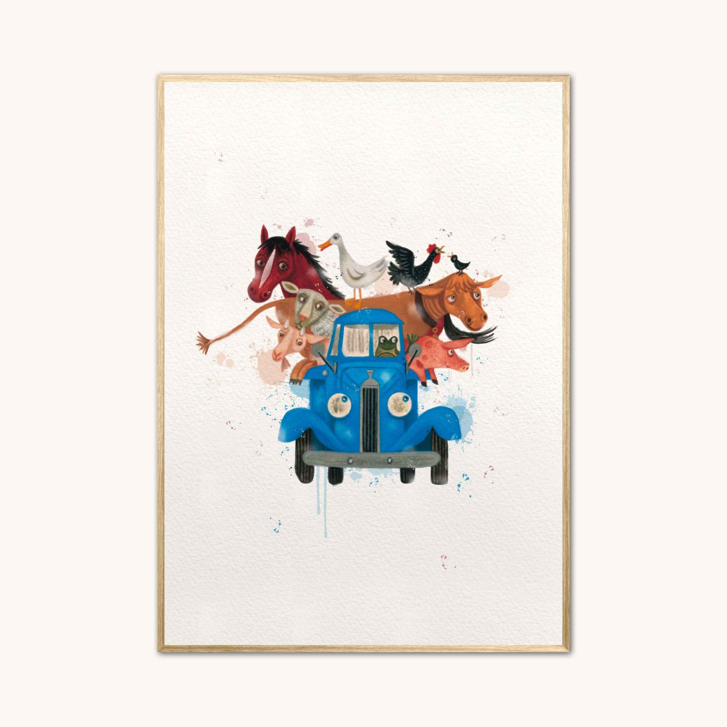 The Little Blue Truck Print, Wall Art, Poster, Gender Neutral Nursery ...