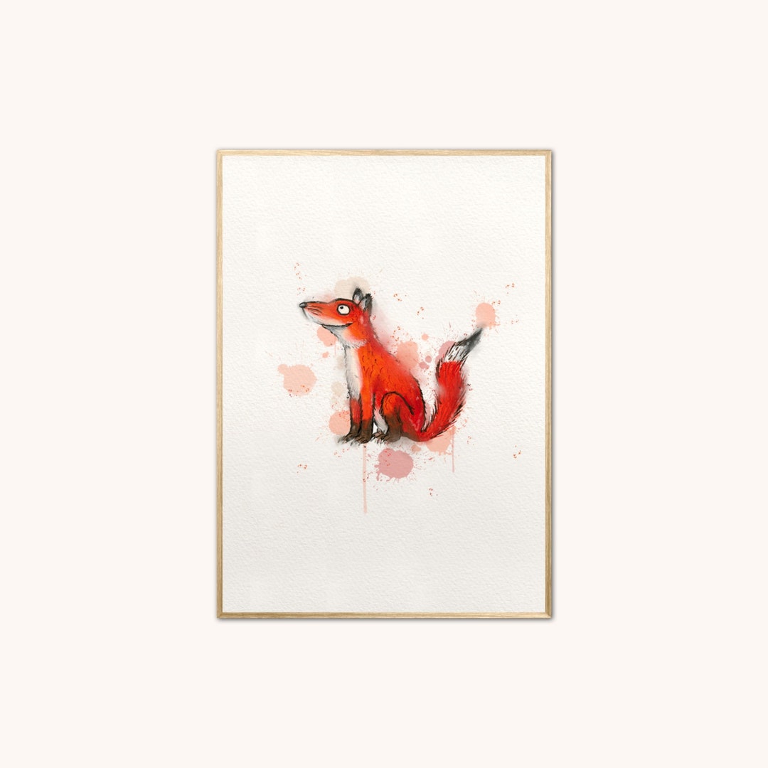 The Gruffalo Fox Print, Wall Art, Poster, Gender Neutral Nursery Decor ...