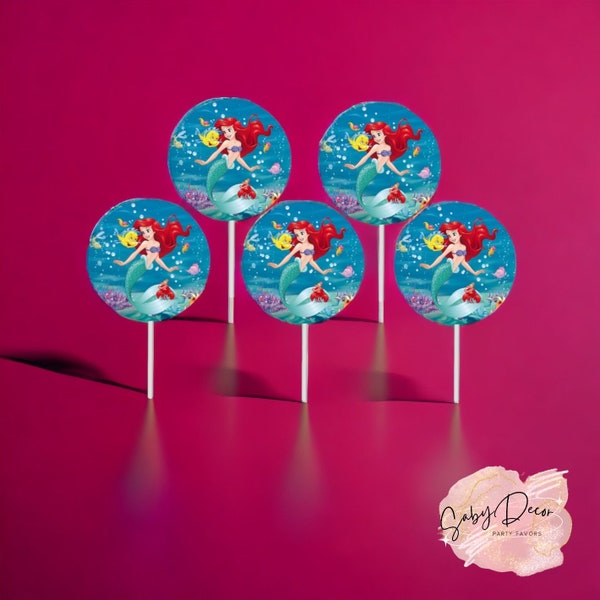 Ariel Cupcake Toppers - Etsy