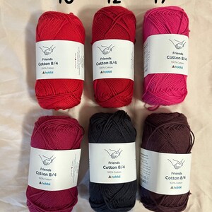 Hobbii Friends Cotton 8/4 Yarn - Etsy