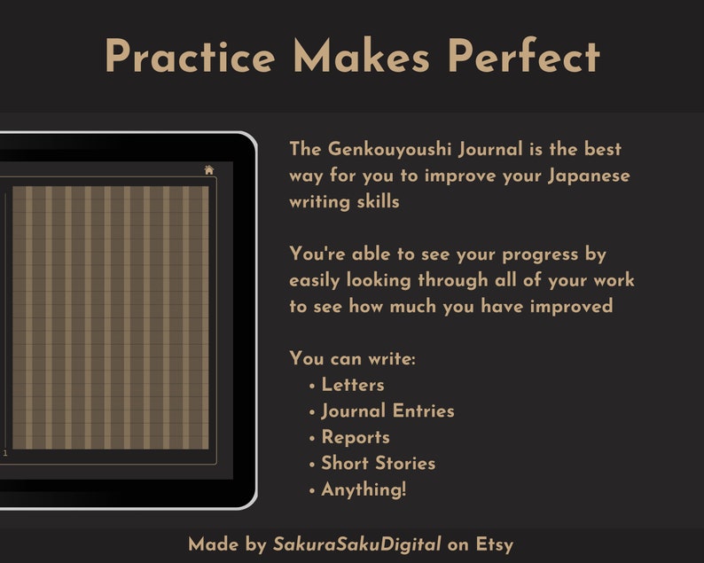 Japanese Writing Practice Journal | Digital | Goodnotes & Notability ...