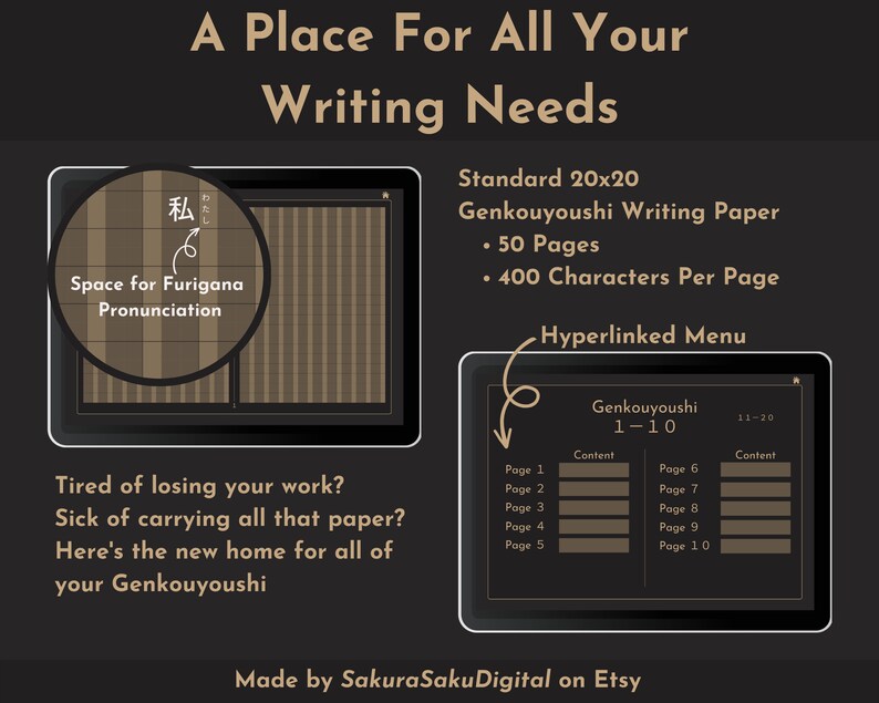 Japanese Writing Practice Journal | Digital | Goodnotes & Notability ...