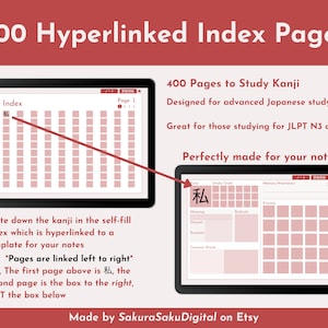Japanese Kanji Self-study Journal | for Advanced Learners | 400 Kanji ...