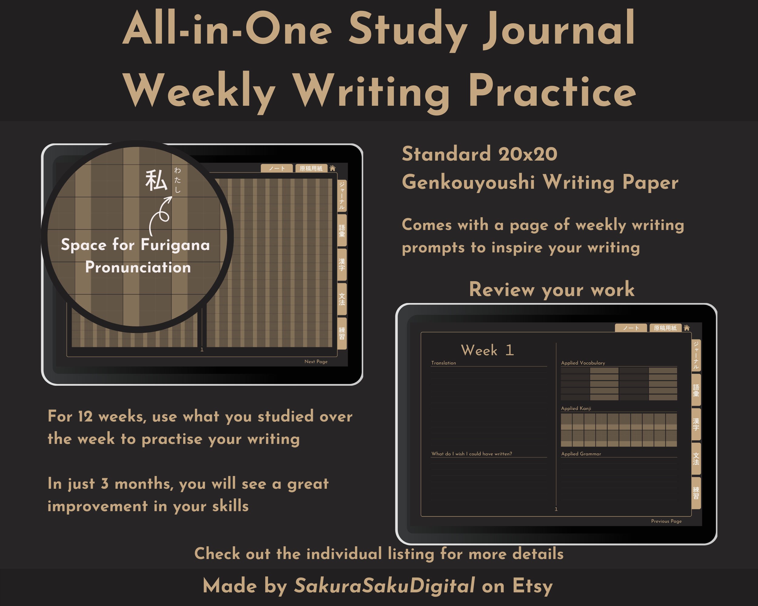 BUNDLE | Japanese JLPT N4 Study Pack | All-in-one | Beginner ...