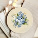 Forget-me-not Cross Stitch Pattern: Floral Bouquet Design (PDF Download ...