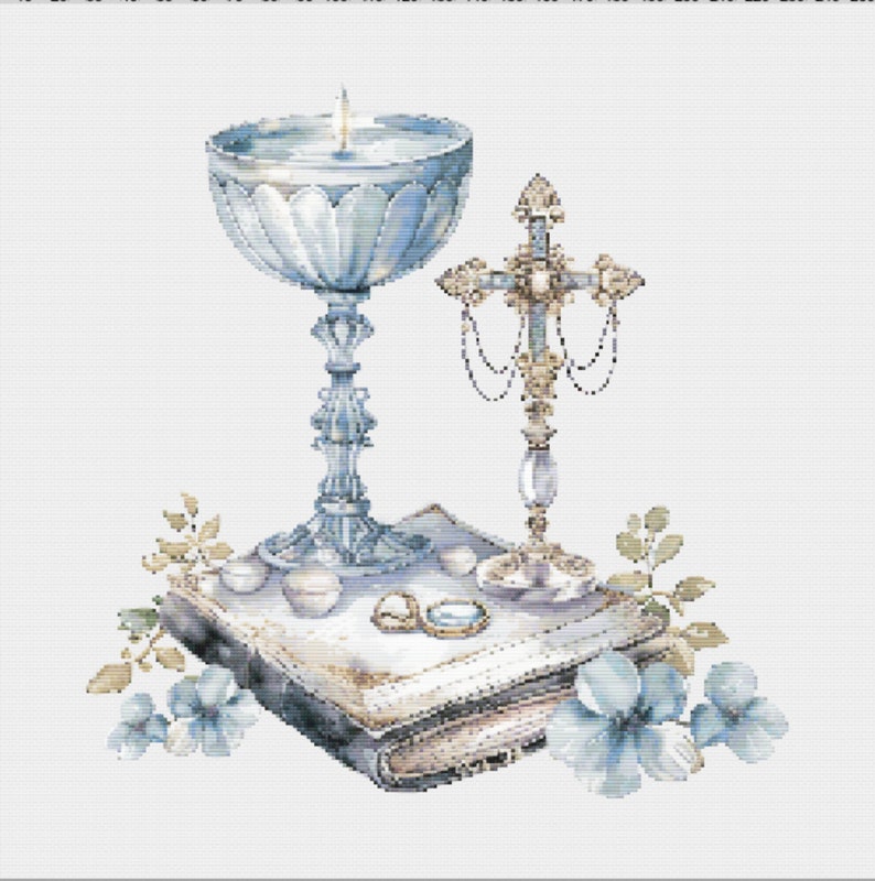 First Holy Communion Chalice Cross Stitch PDF Pattern 1st Communion ...