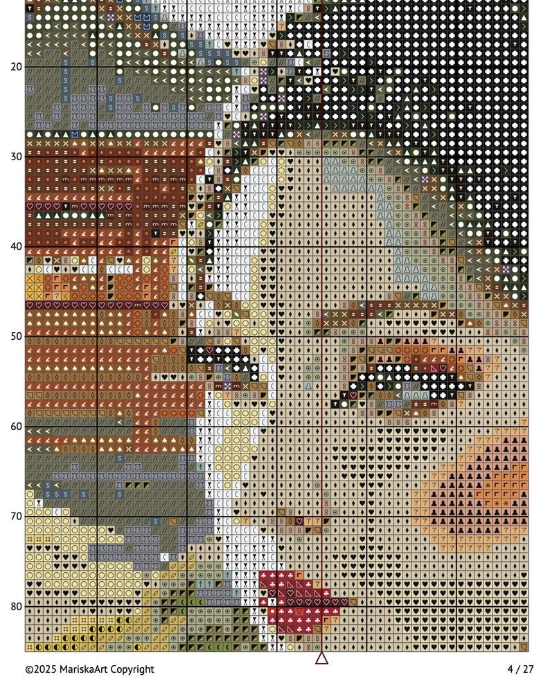 Geisha Cross Stitch Pattern: Ichika - Thousand Flowers (PDF Pattern) - Etsy