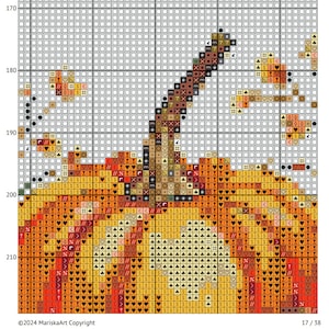 Cross Stitch Pattern Autumn Set of Four PDF Harvesting Full Coverage ...