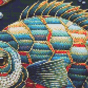 Cross Stitch Pattern PDF Fish Cross Stitch Instant Download Coral Cross ...