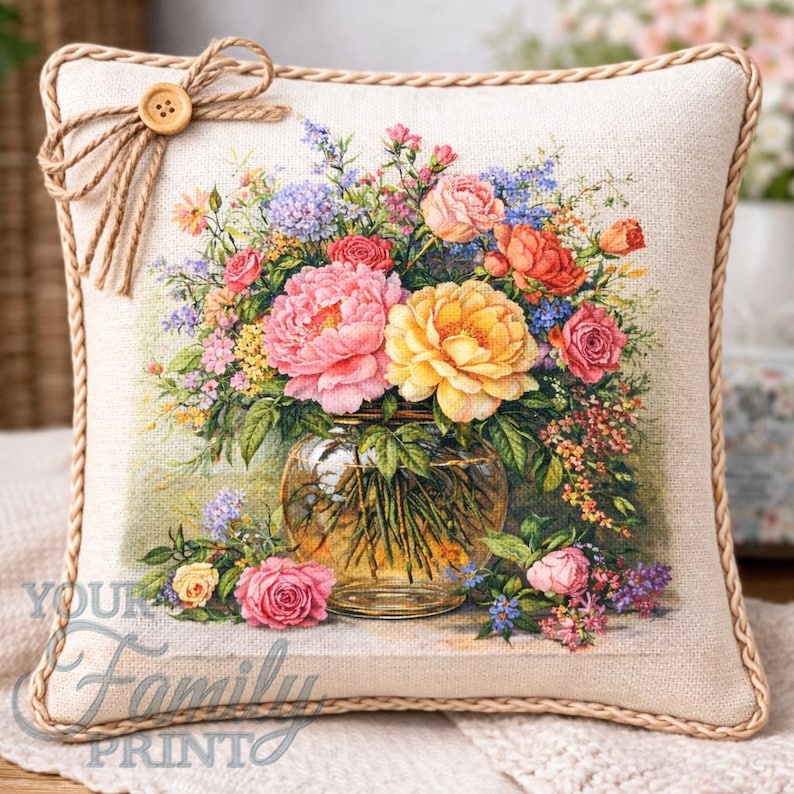 Summer Roses Cross Stitch Pattern: Flower Roses PDF Instant Download ...